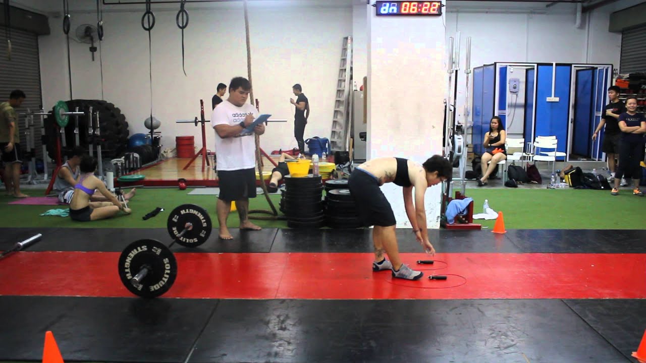 Amanda Ang Singapore 3Mar2014 Crossfit WOD 14.1 - YouTube