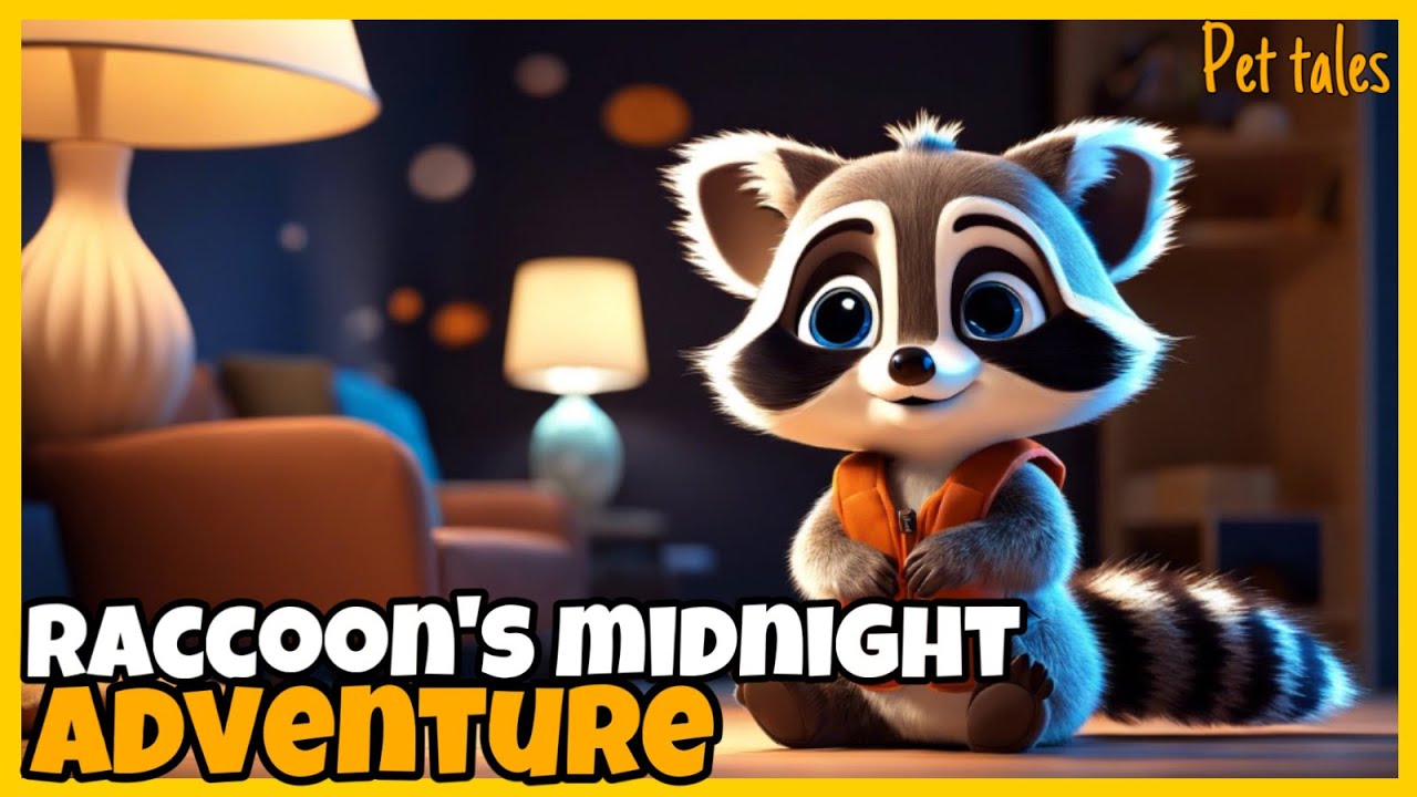 Raccoon's Midnight Adventure / Bedtime Stories for Kids in English ...