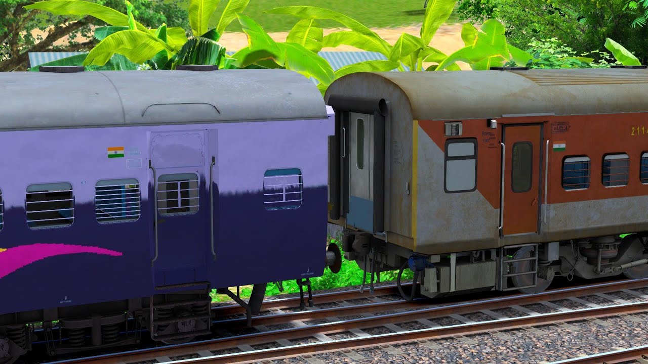 WAP-7 Coupling Icf Sleeper Coaches To LHB Dusty Red Coaches | indian ...