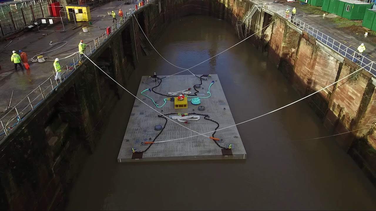 Floating of gravity base structure - YouTube