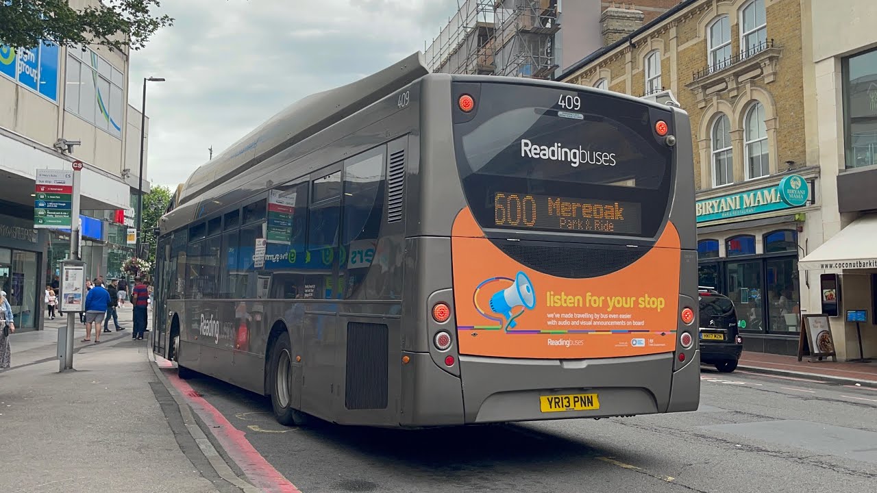 Reading Buses Scania K270UB ADL Enviro300SG 409 (YR13PNN) On Route 600 ...