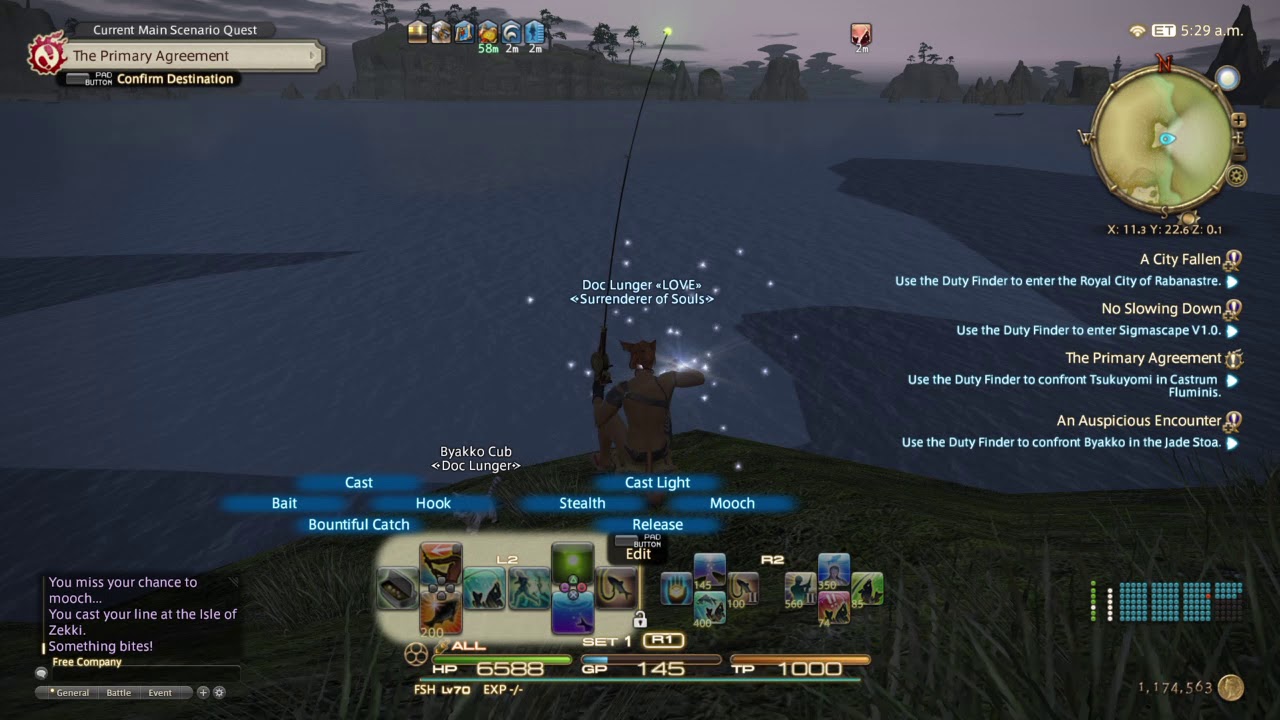 FINAL FANTASY XIV - Zekki Gator Fishing - YouTube