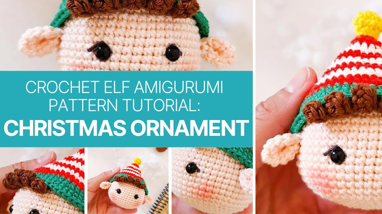 Crochet Elf Amigurumi Pattern Tutorial: Christmas Ornament - YouTube