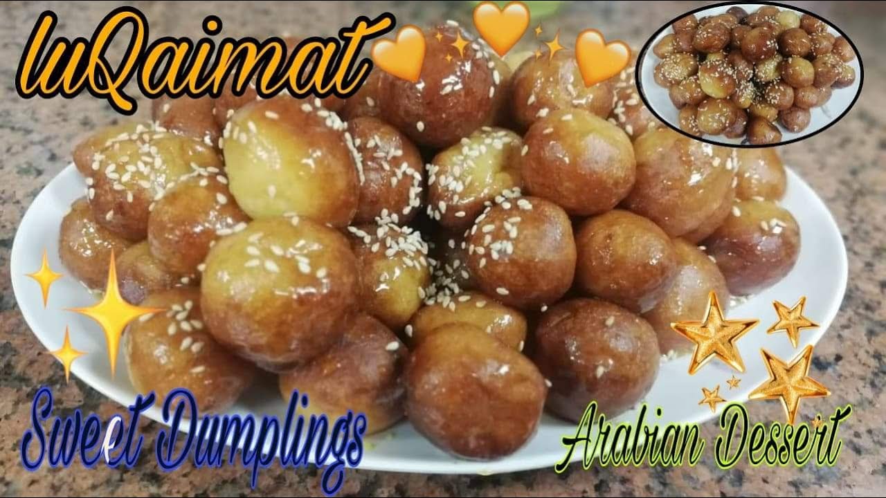LUQAIMAT RECIPE || ARABIC SWEET DUMPLINGS - YouTube