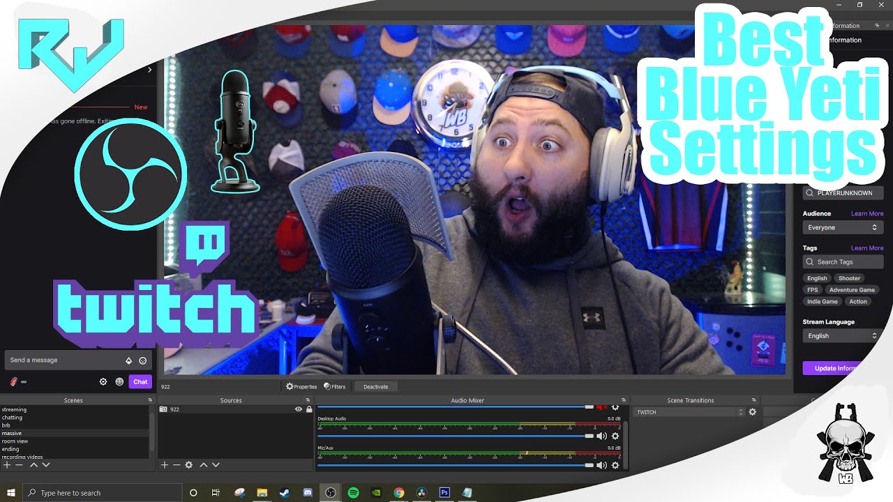 Best Blue Yeti OBS Settings 2021 - YouTube