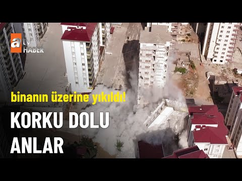 Sağlam binanın üzerine devrildi! - atv Haber 1 Haziran 2023