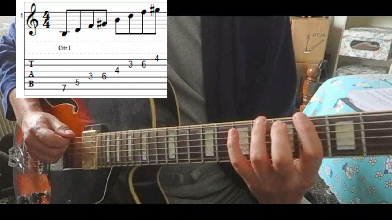 Ab Diminished Arpeggio on V7 Lick (with tabs) - DP's Guitar ...