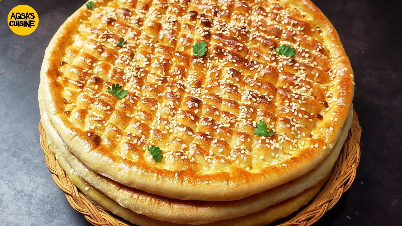 Roghni Naan Pakistani Recipe at Home by Aqsa's Cuisine, Soft Flat Bread ...