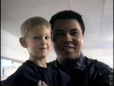 Davis Miller and 6-year-old son, Isaac, with Muhammad Ali - YouTube