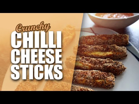 Crunchy Chilli Cheese Sticks mit cremigem Tomate-Frischkäse-Dip ...