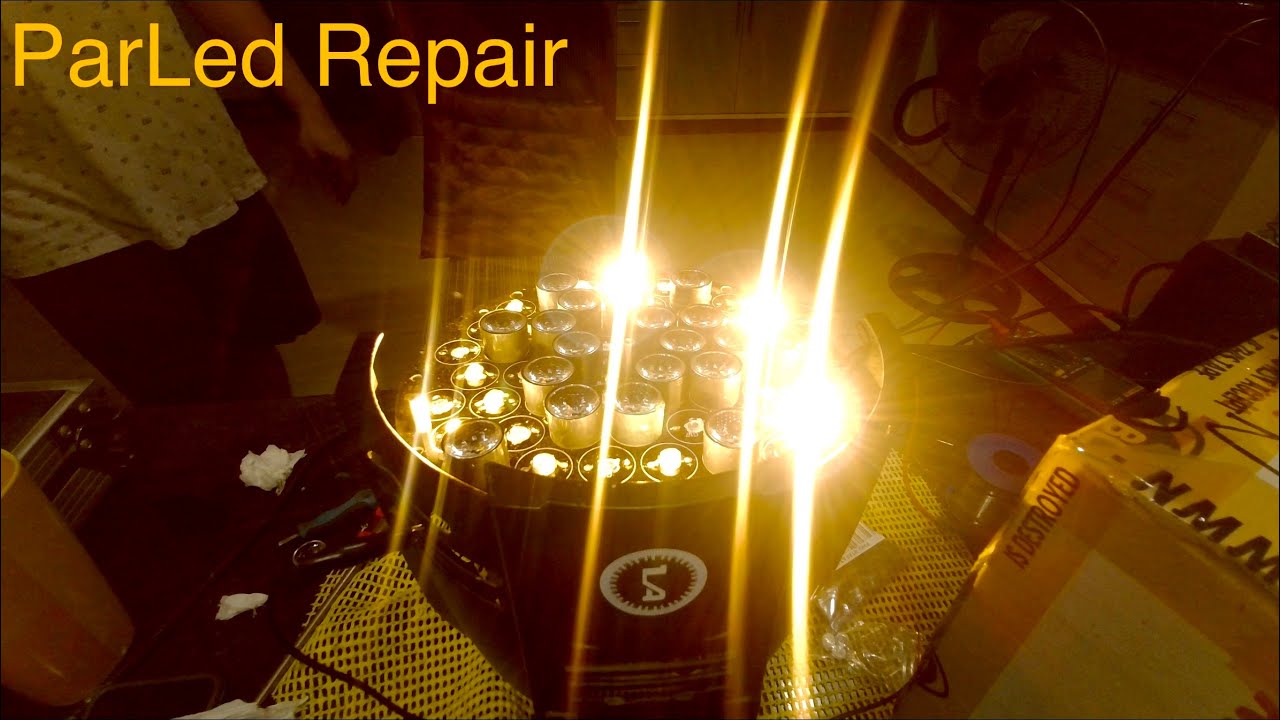 ParLed amber white repair - YouTube