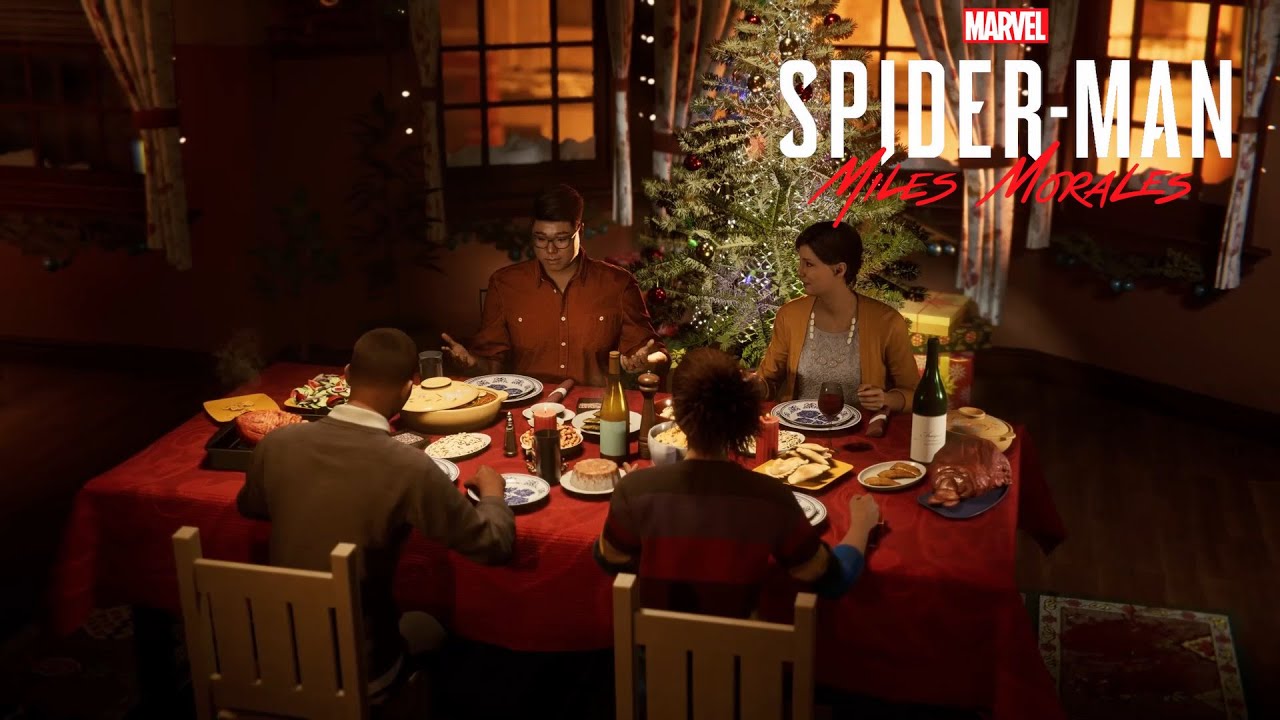 Spider-Man: Miles Morales - Christmas Dinner 1080p - YouTube