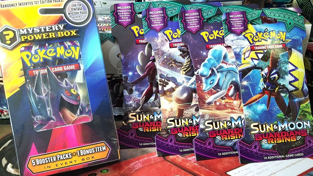 HAPPY MEMORIAL DAY - POKEMON MYSTER BOX + 4 GUARDIANS RISING BOOSTER ...