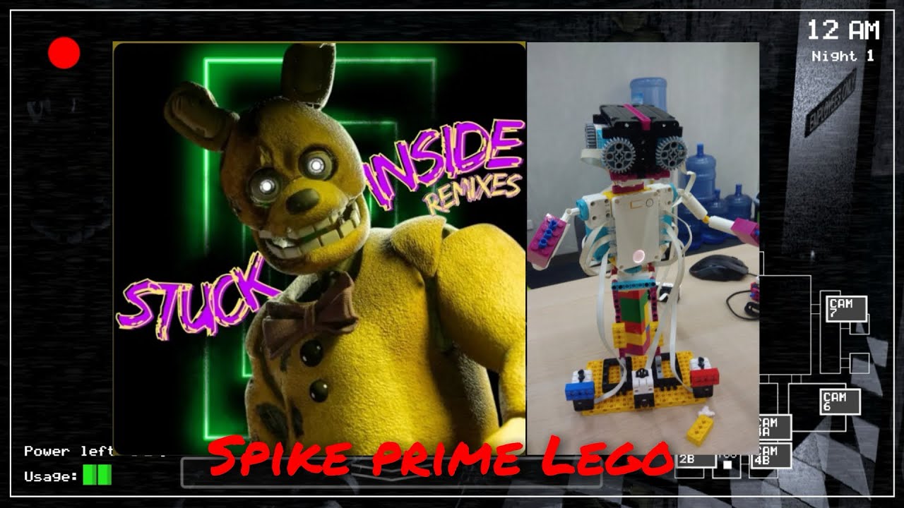 FNAF Lego Spike Prime | Stuck Inside CG5 Remix - YouTube