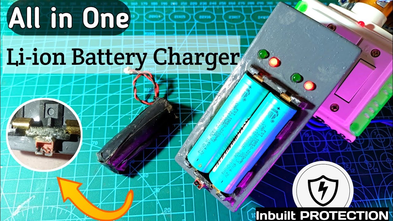 DIY 18650 Battery Charger | How to make Lithium-ion battery charger ...