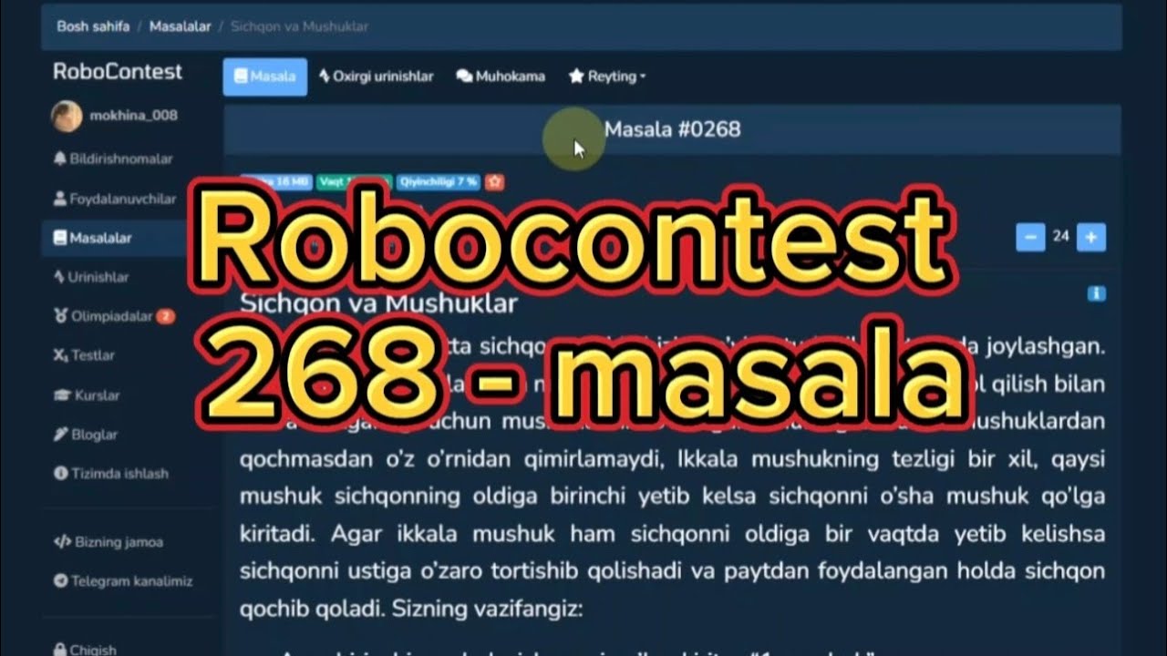 Robocontest 268 Masala Python Youtube