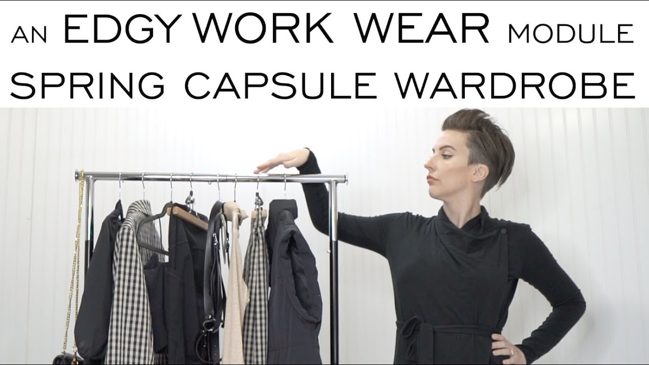 2022 SPRING CAPSULE WARDROBE PART 1: Edgy Sophisticated Module 80's ...