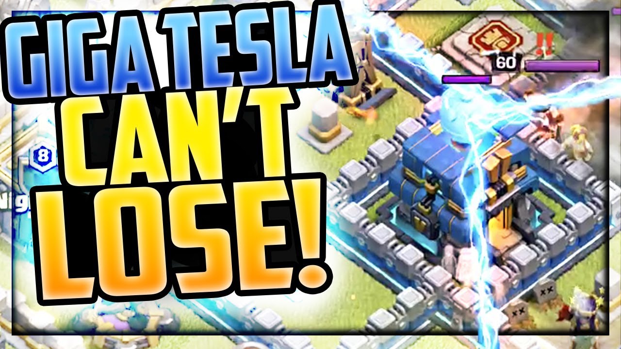 MAX Giga Tesla CAN'T LOSE! Clash of Clans Town Hall 12 Update Gameplay ...