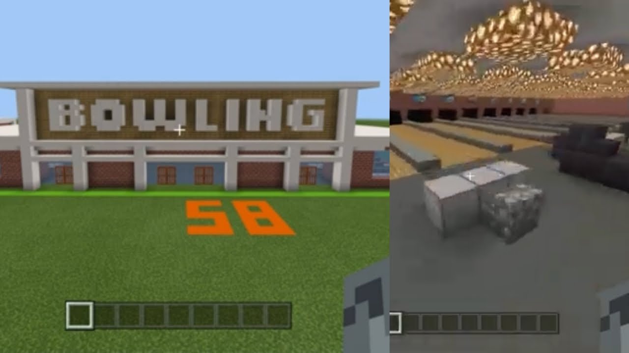 Minecraft Tutorial: How To Make A Bowling Alley Interior! (New Version ...