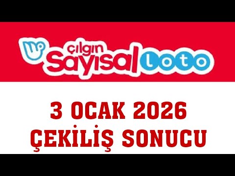 Çılgın Sayısal Loto Çekiliş Sonuçları 3 Ocak 2026