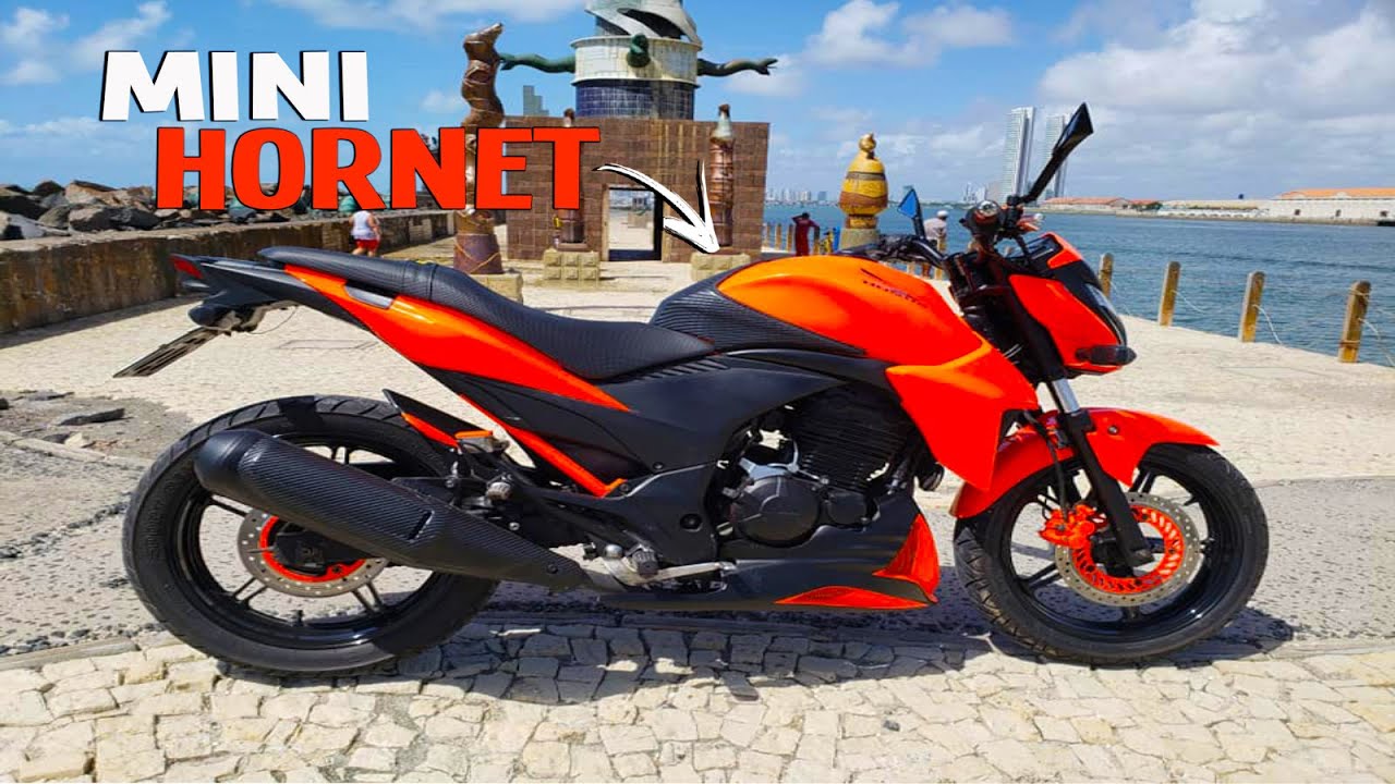 MINI HORNET, CB300 MODIFICADA VERMELHO FLUORESCENTE, NOVOS ACESSORIOS!! - YouTube