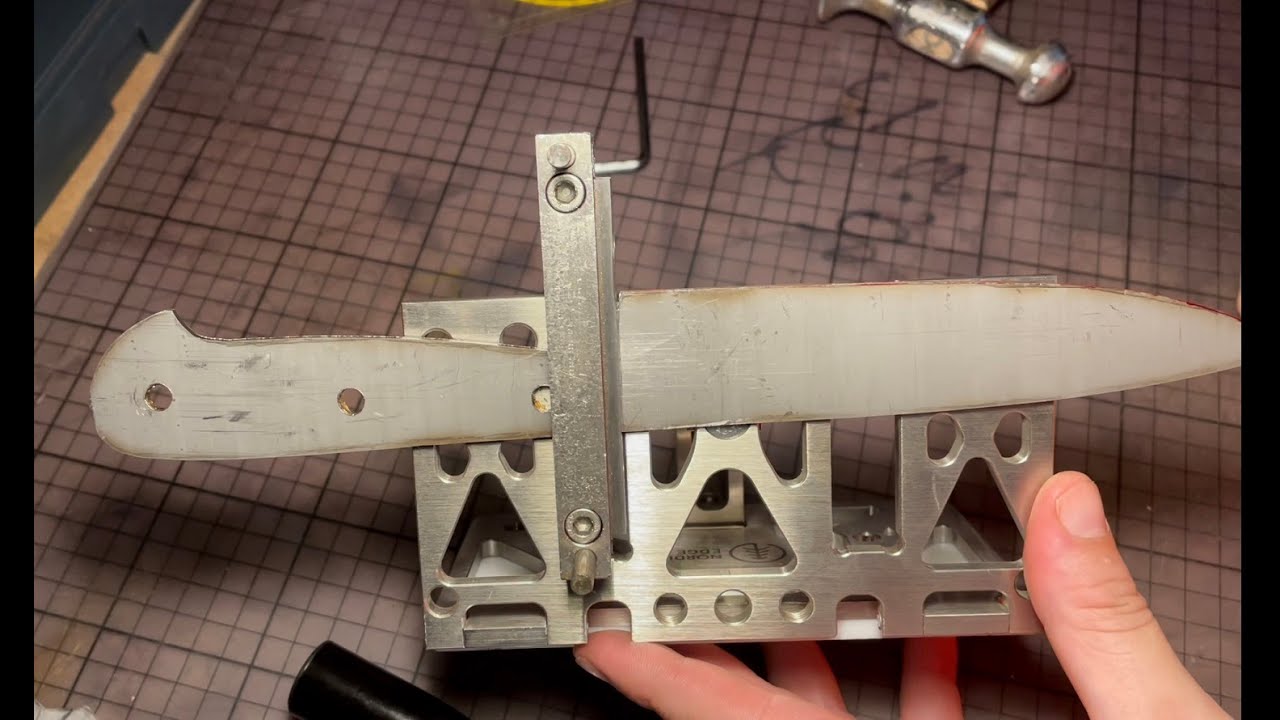 Kitchen utility knife making step by step (part 3 ) - YouTube