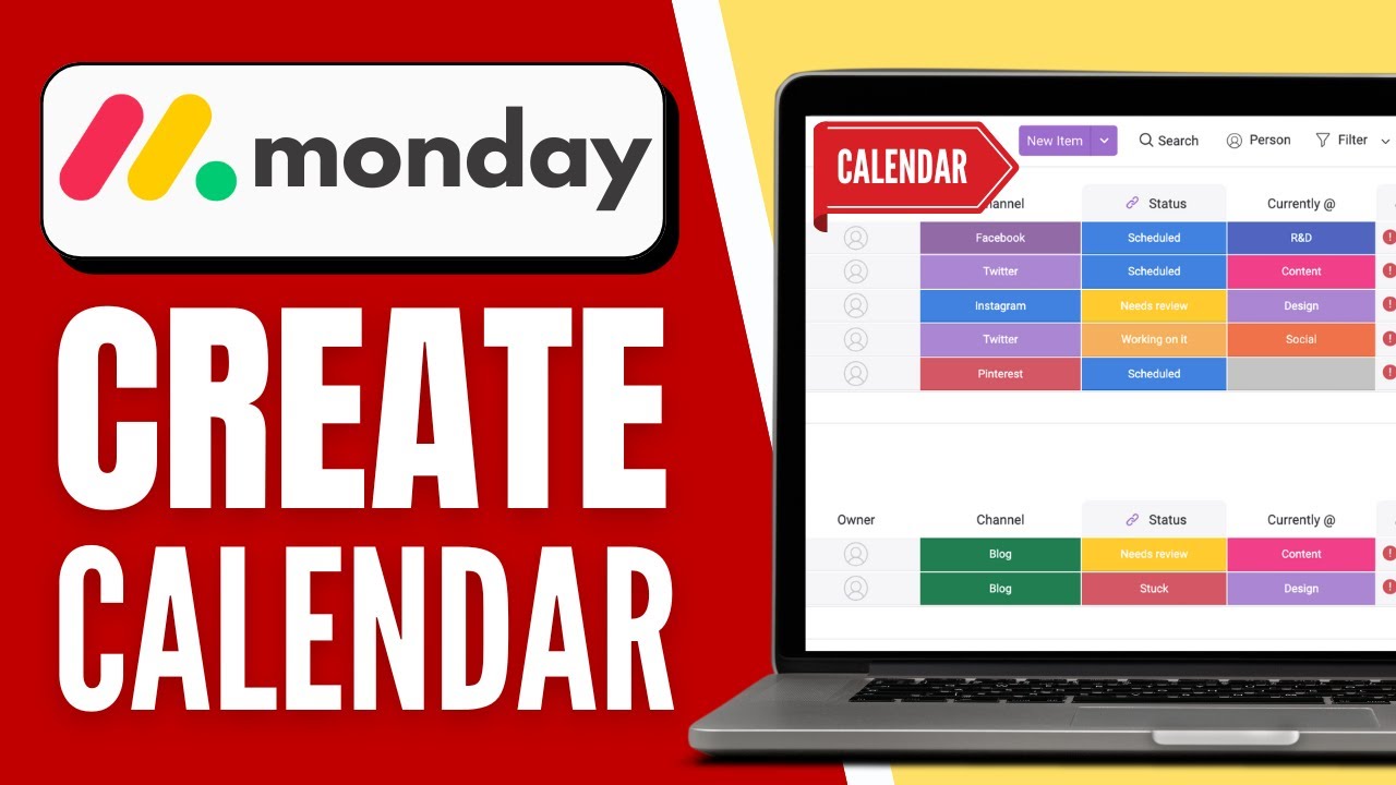 How to Create a Calendar in monday com (Easy Tutorial) - YouTube