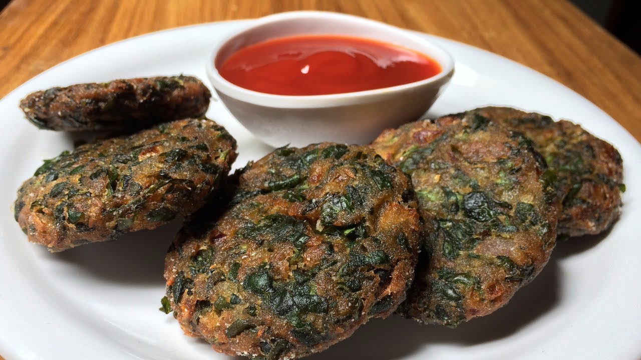 Instant Bread Palak Vada Recipe | Bread Spinach cutlets Recipe - Quick ...