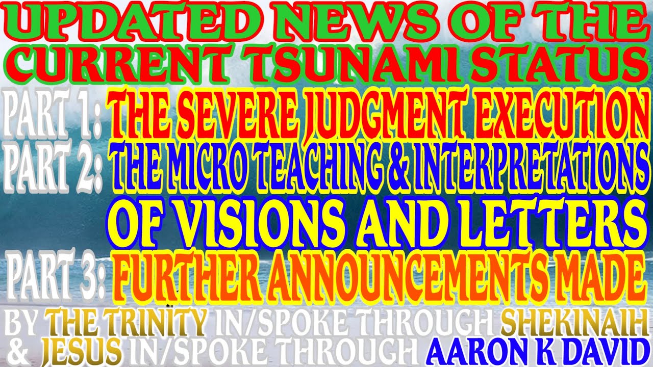 UPDATED NEWS OF THE CURRENT TSUNAMI STATUS - YouTube