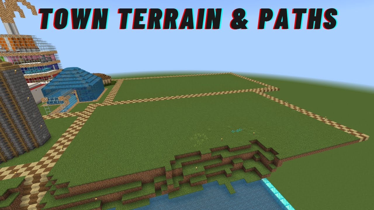 How To Build Stampy's Lovely World {144} Town Terrain & Paths (Part 12 ...