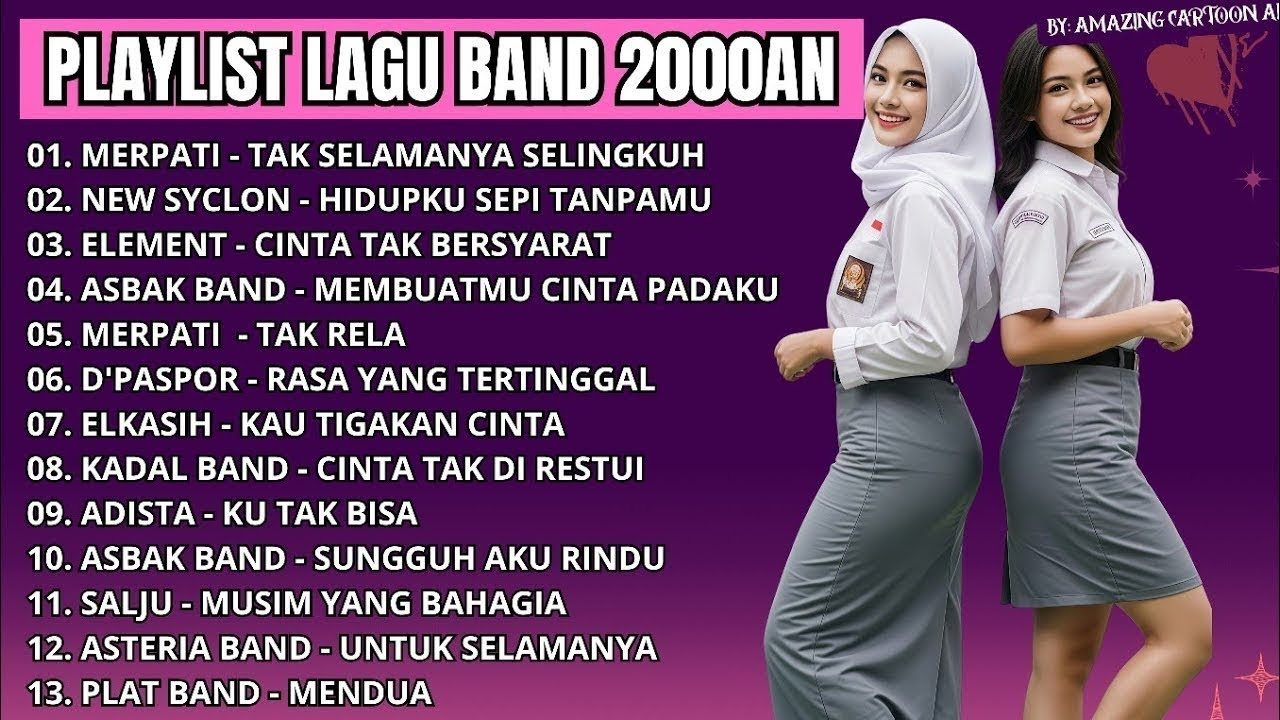 PLAYLIST LAGU BAND POPULER INDONESIA 2000AN TERBAIK - YouTube
