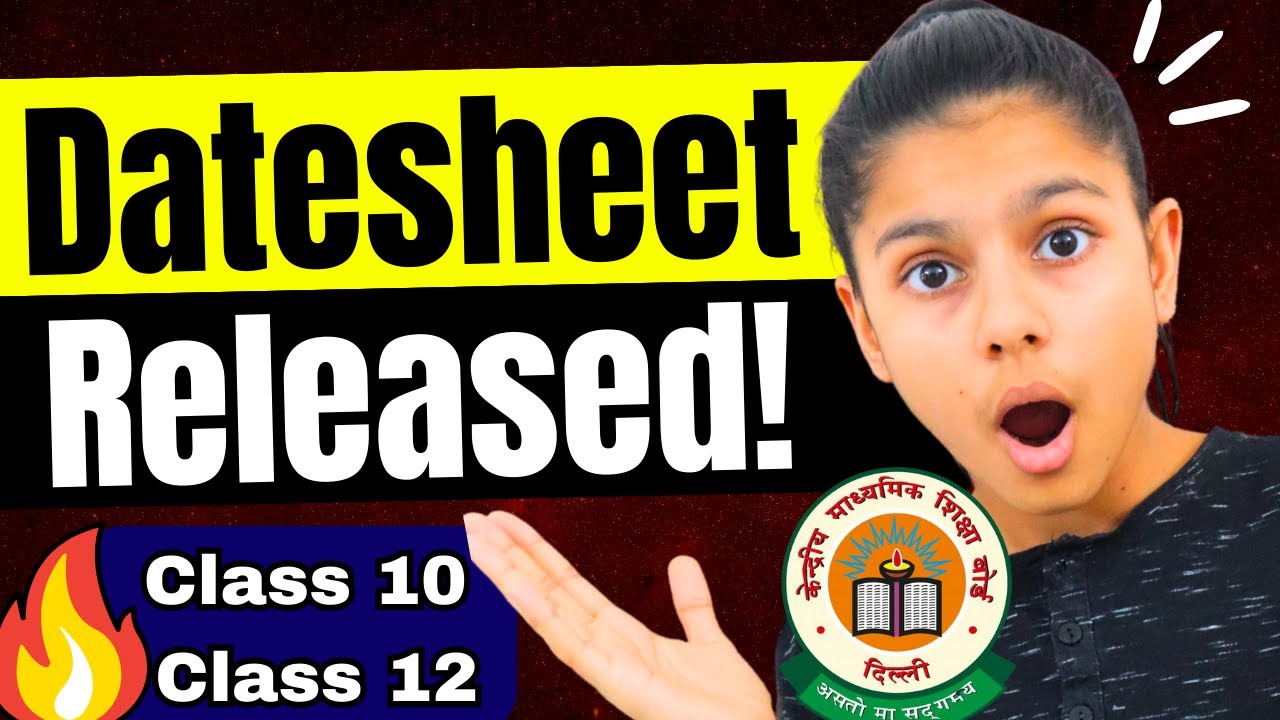 URGENT BREAKING NEWS! 😱 CLASS 10 DATESHEET RELEASED BY CBSE 🔥 | CLASS ...