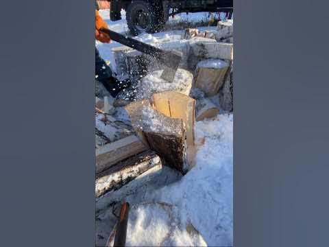 Работа Фискарс Х17, такая приятная и лёгкая, в зимний период ️☀️🪵🪓 ...
