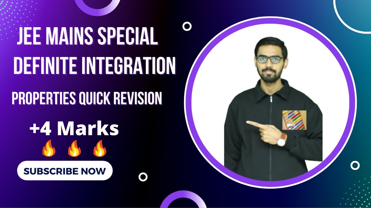 JEE REVISION SERIES: Definite Integration Properties #iitjee # ...
