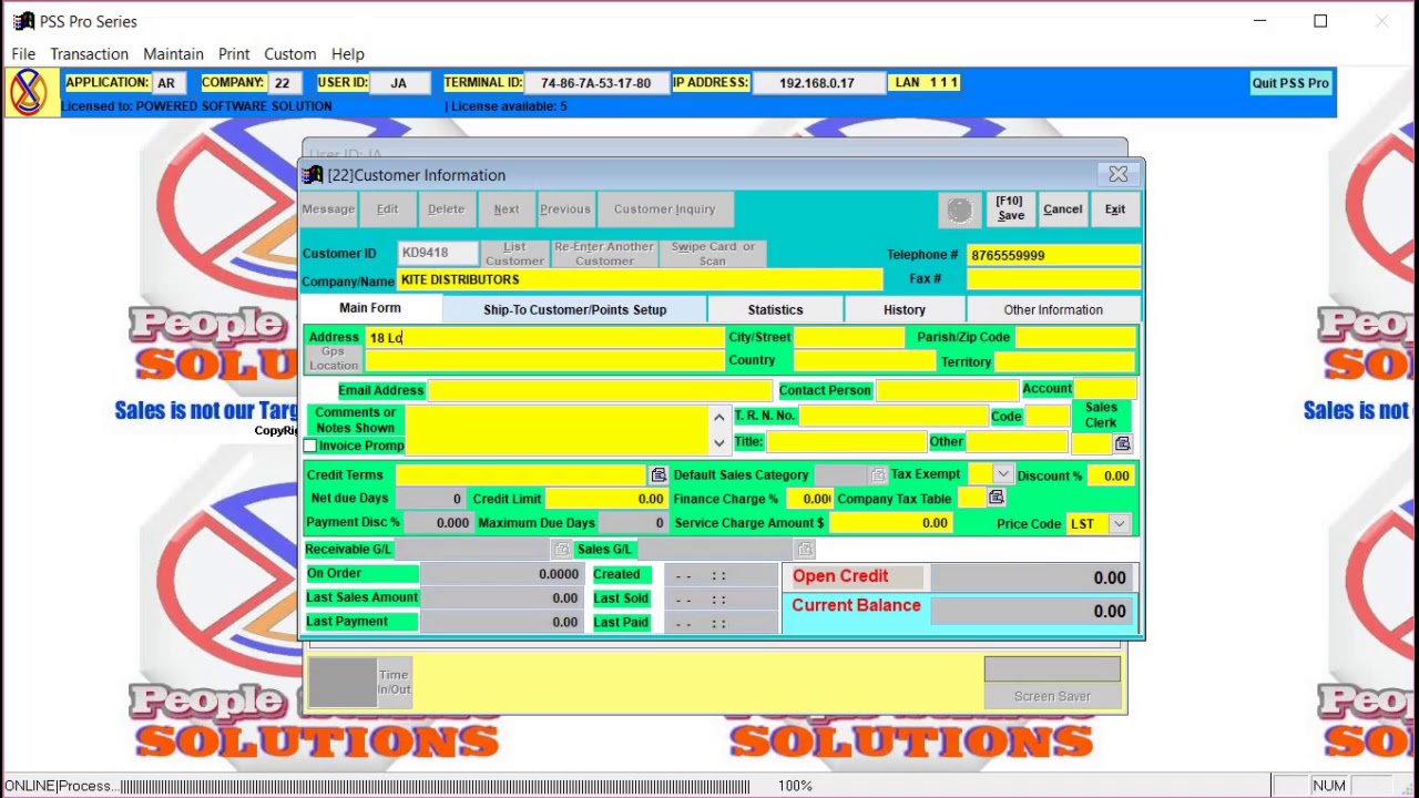 How to Add a customer using the PSS PRO Series Software - YouTube