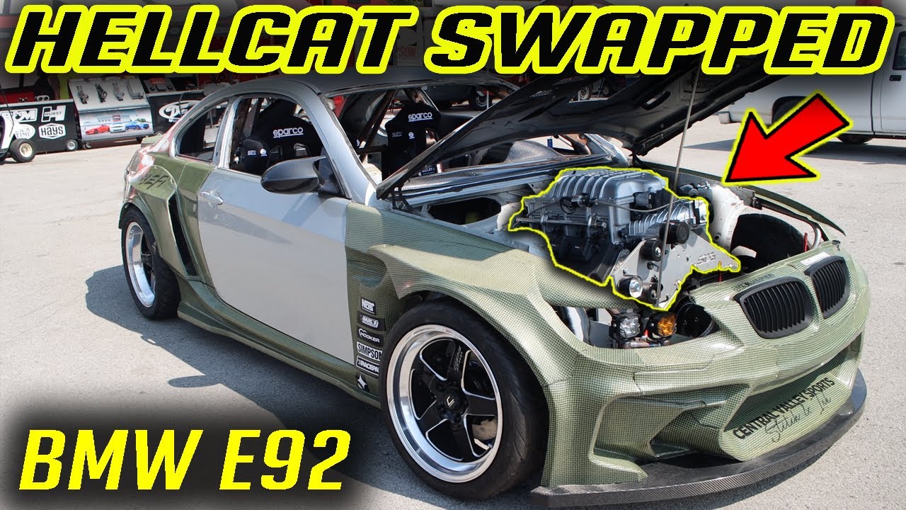 Hellcat Swap BMW E92 Coupe Drift Car - YouTube