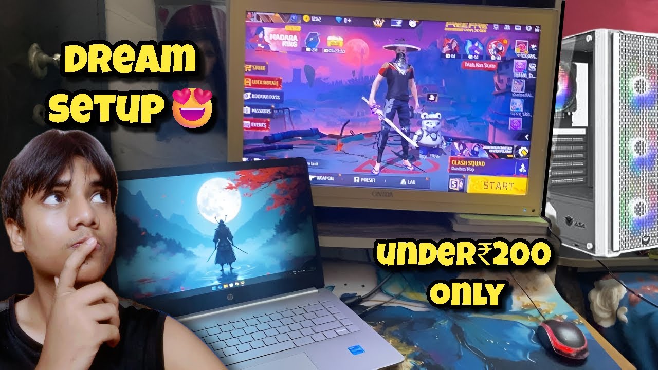 SETUP TOUR || 🔥Setup with DUAL DISPLAY 😀 - YouTube