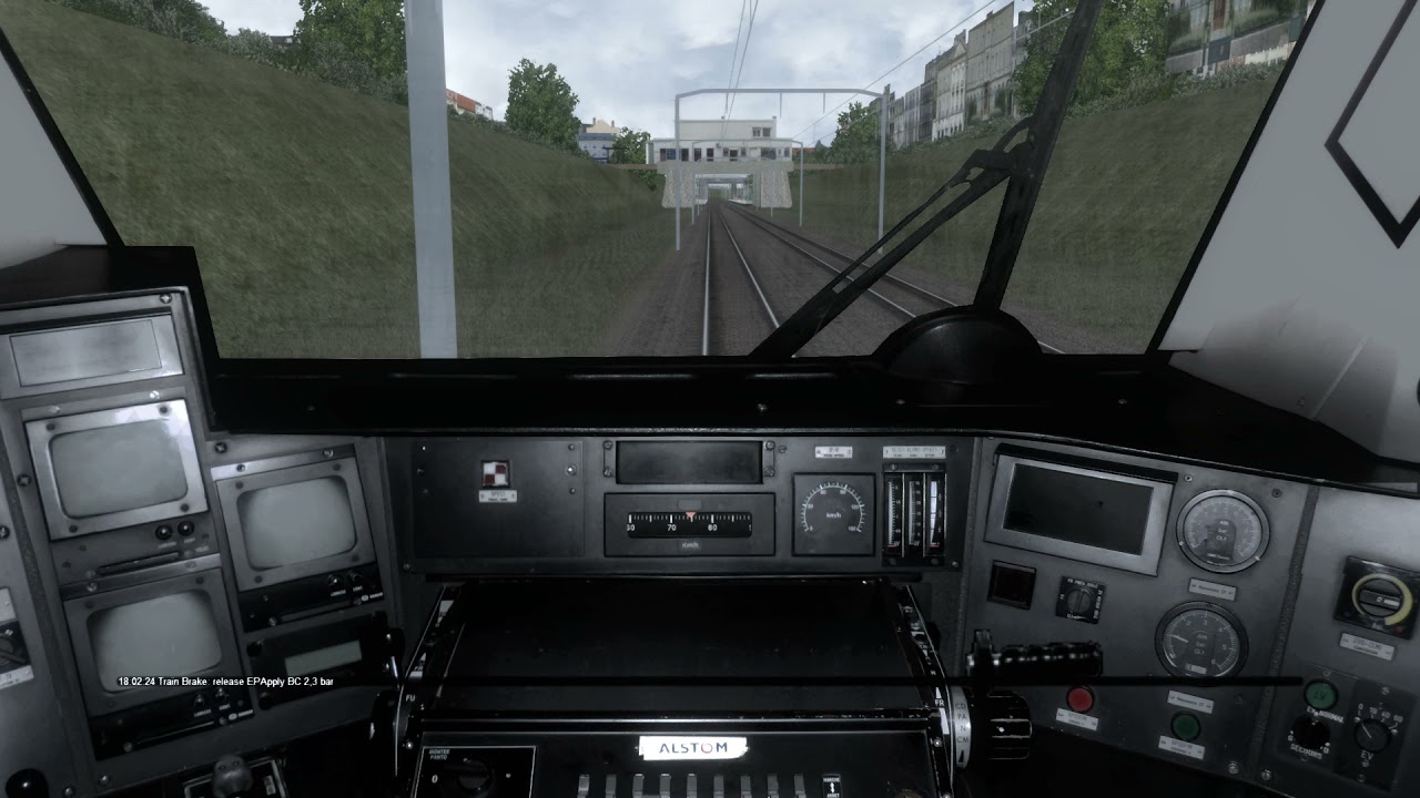 Arrivée en cabine d'un MI2N en gare de Val d'Europe - Open Rails/MSTS ...