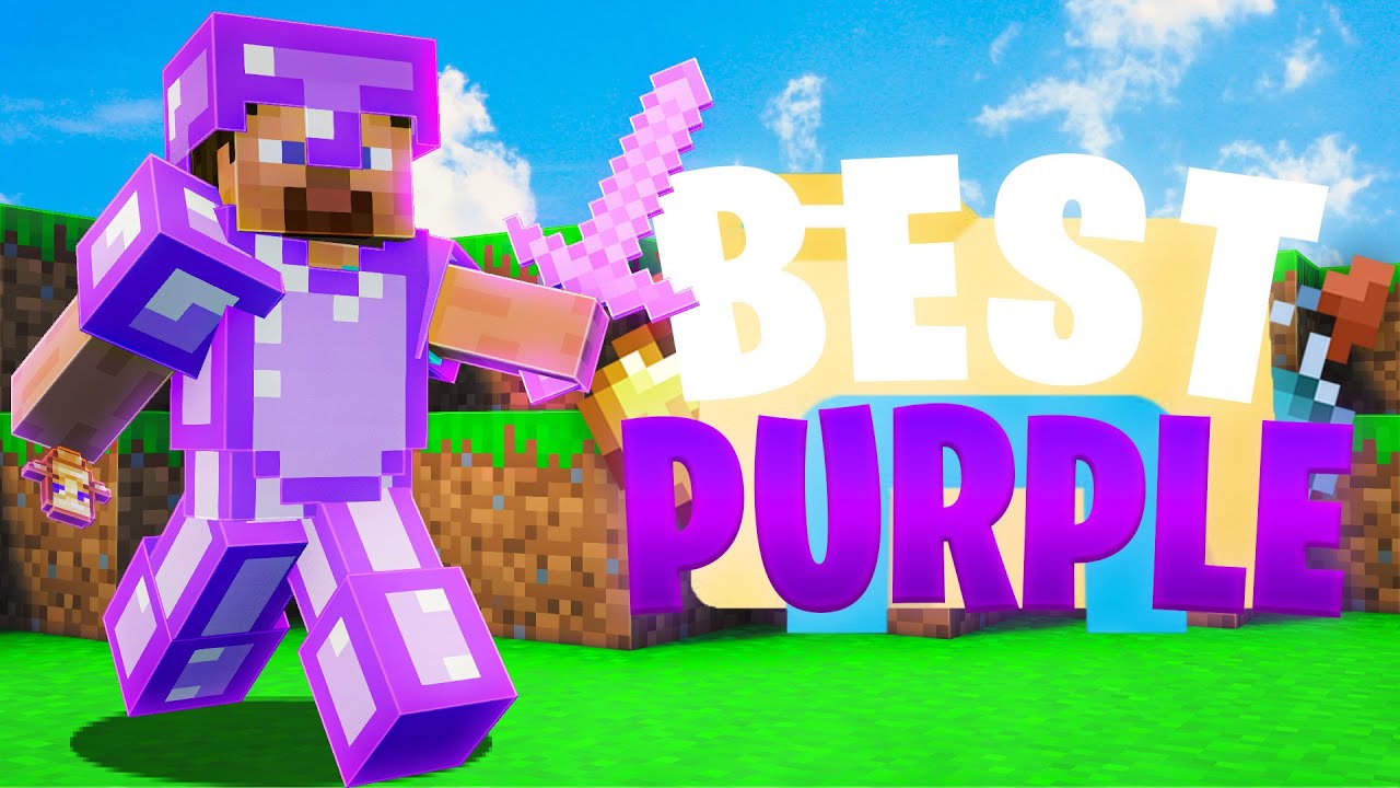 The Best PURPLE texture packs for 1.21+ - YouTube