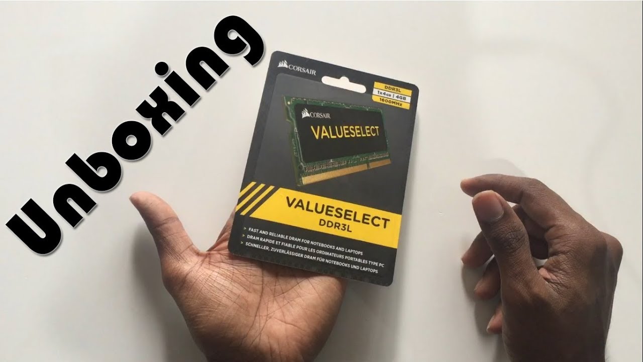 Unboxing Corsair valueselect 4gb ddr3 ram | How to insert ram in laptop ...