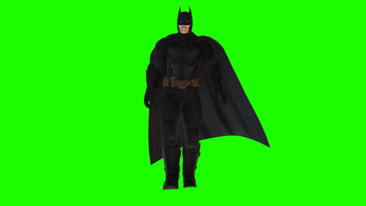 batman walk animated front chroma - YouTube