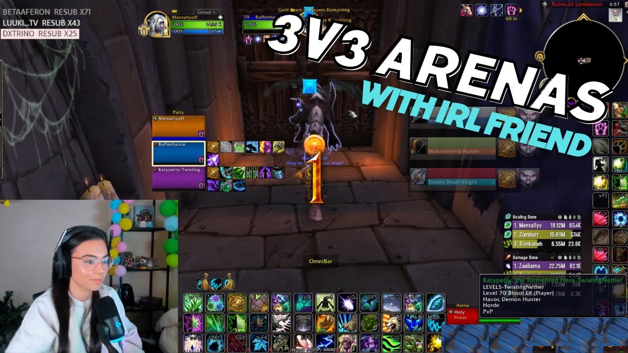 3v3 arenas with childhood friend - YouTube