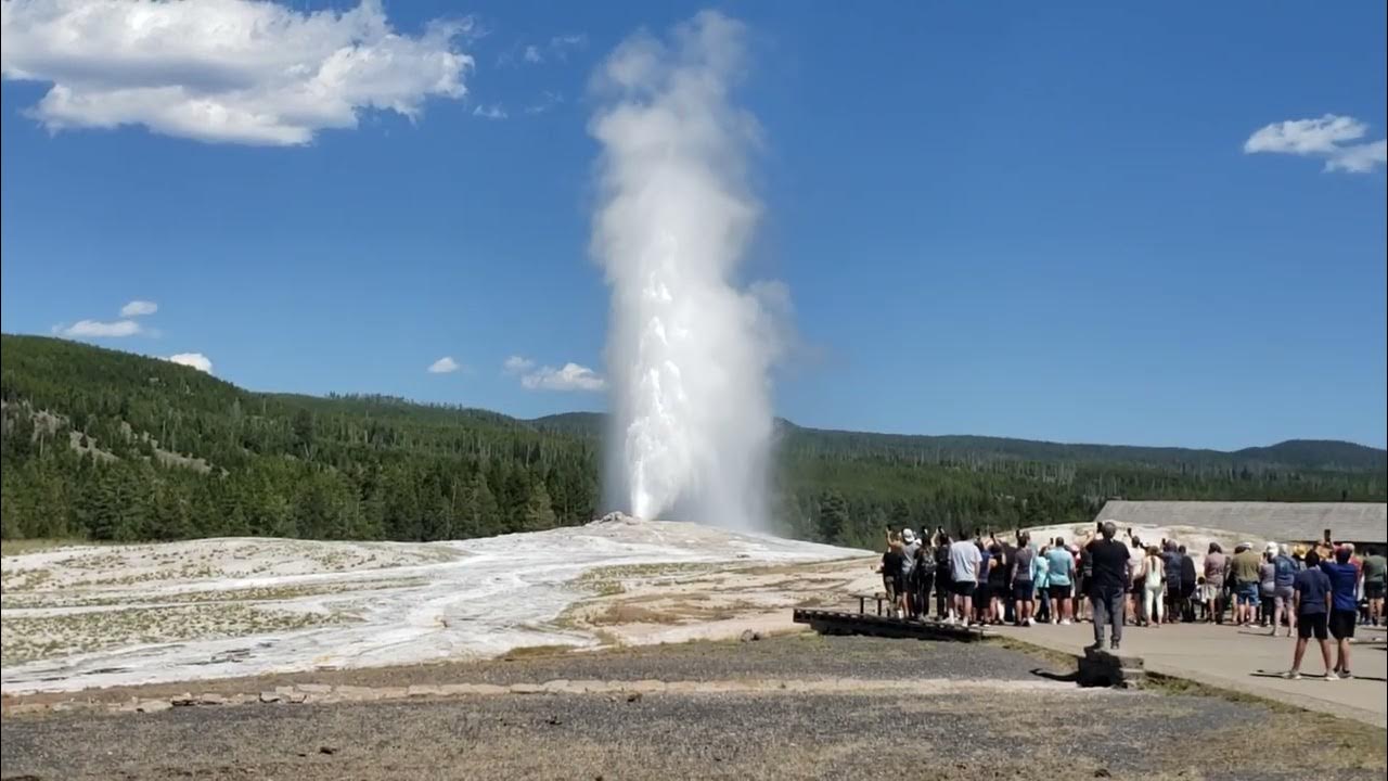 Old Faithful Geyser, Yellowstone National Park | July 2023 - YouTube