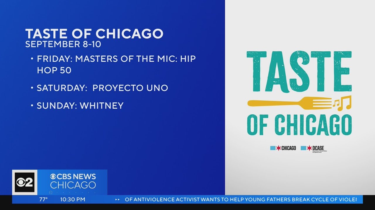 City announces Taste of Chicago music, food lineup - YouTube