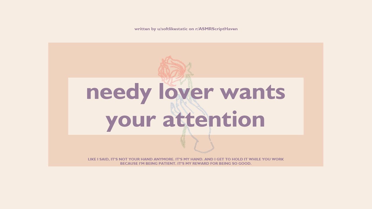 (audio rp) (m4a) needy lover wants you [established relationship ...