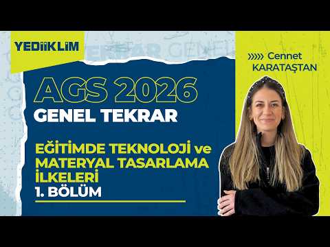 Eğitimde Teknoloji ve Materyal Tasarlama İlkeleri 1. Bölüm - Cennet KARATAŞTAN