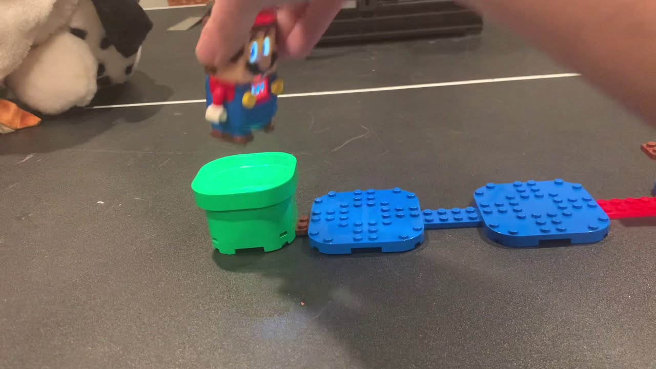 LEGO Mario Custom Course: The Water, Fire, and Sand Course - YouTube