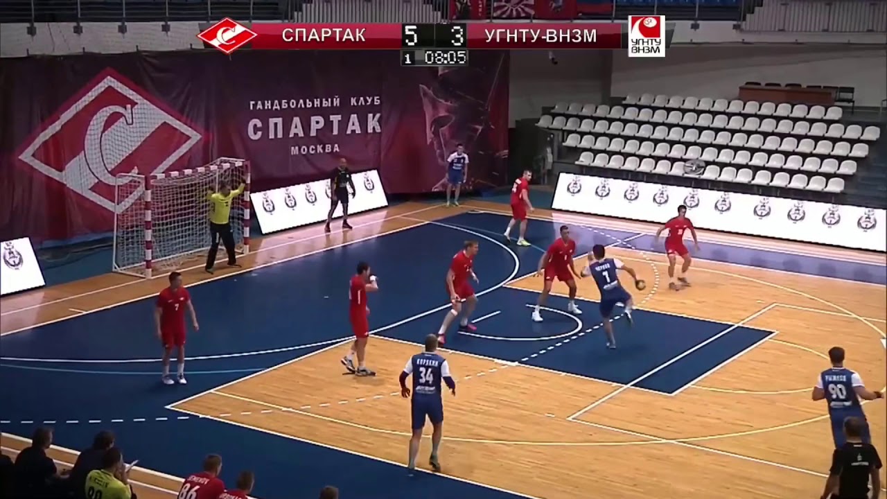 Handball player Gleb Chernov (Akbuzat Ufa) vs Spartak (Moscow) - YouTube