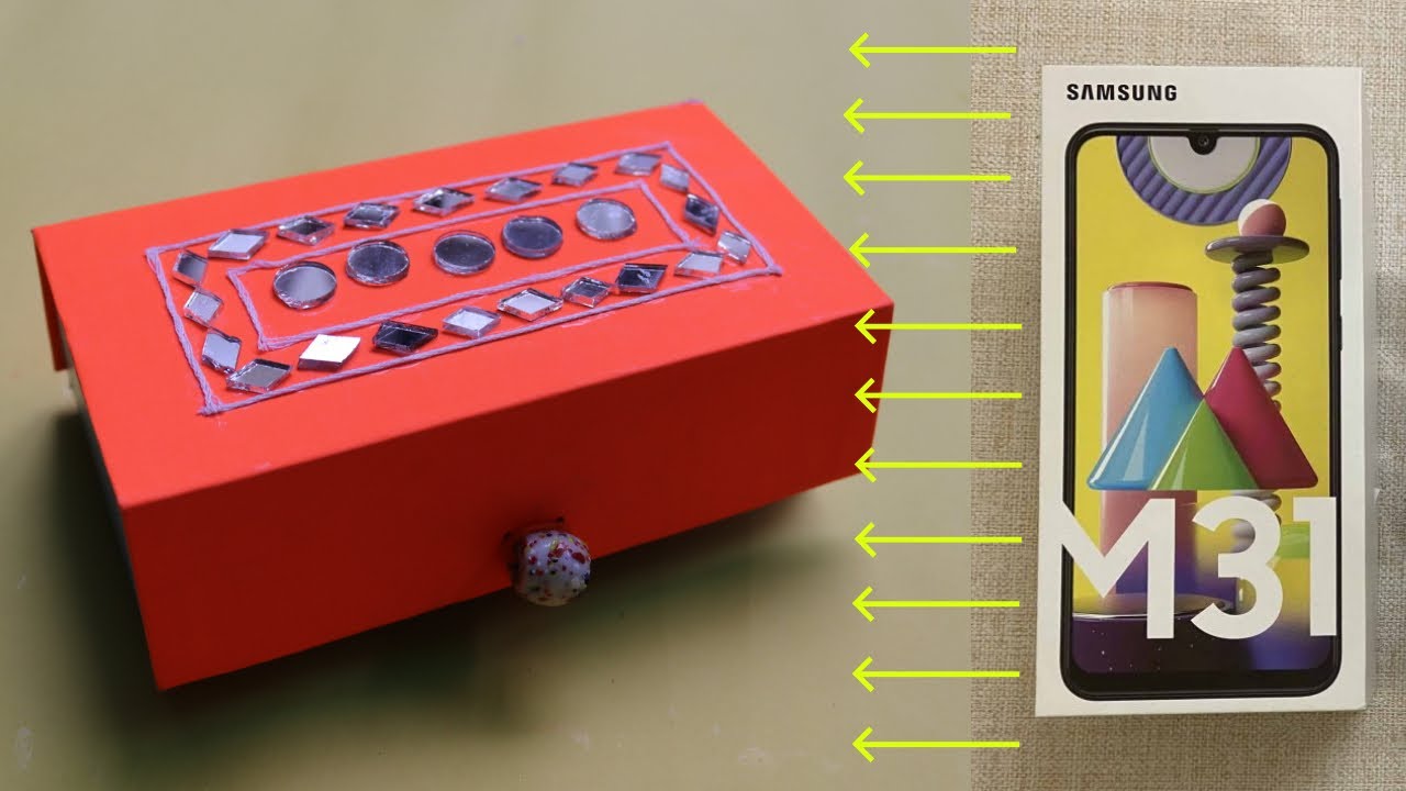 Jewellery Box from Mobile Box | Mobile Box Reuse Idea | Best out of ...