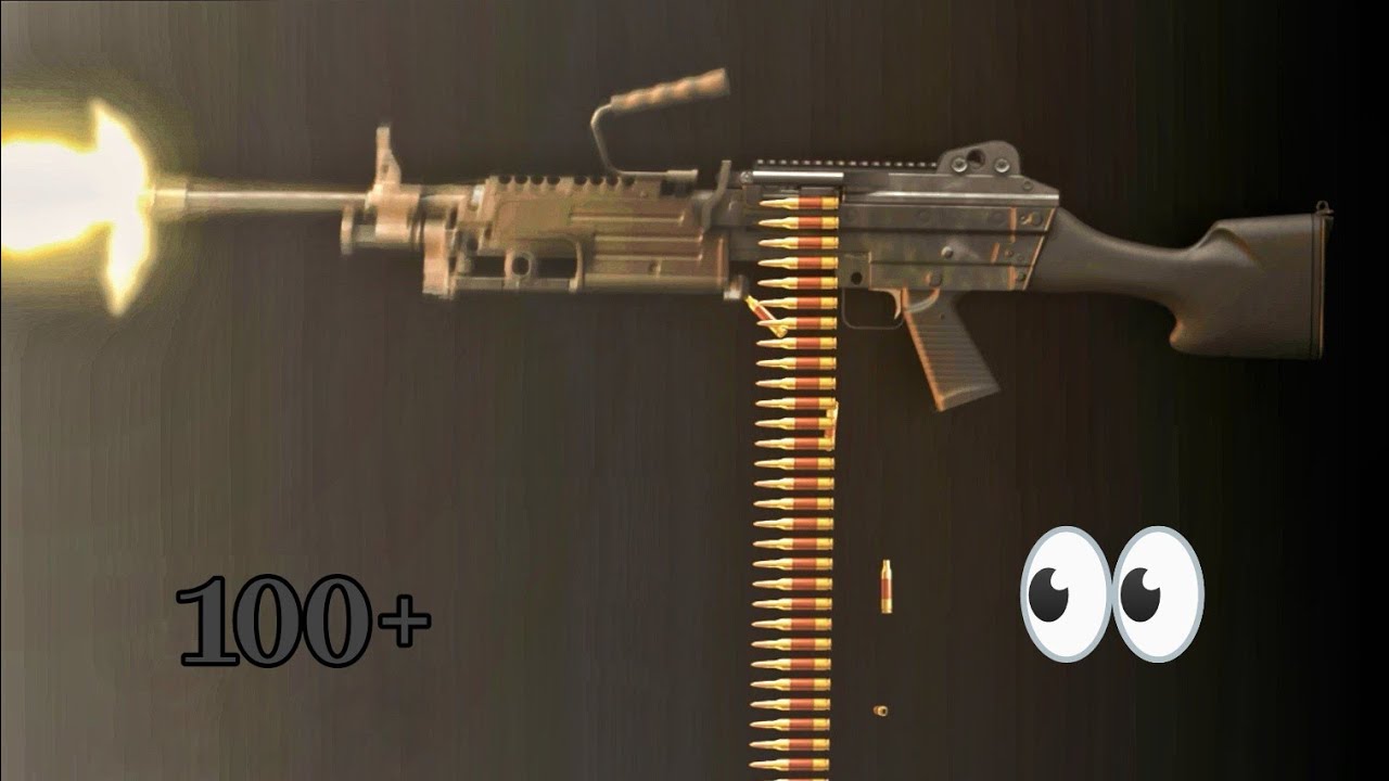 NON STOP 100 Round Fire In Machine Gun - YouTube